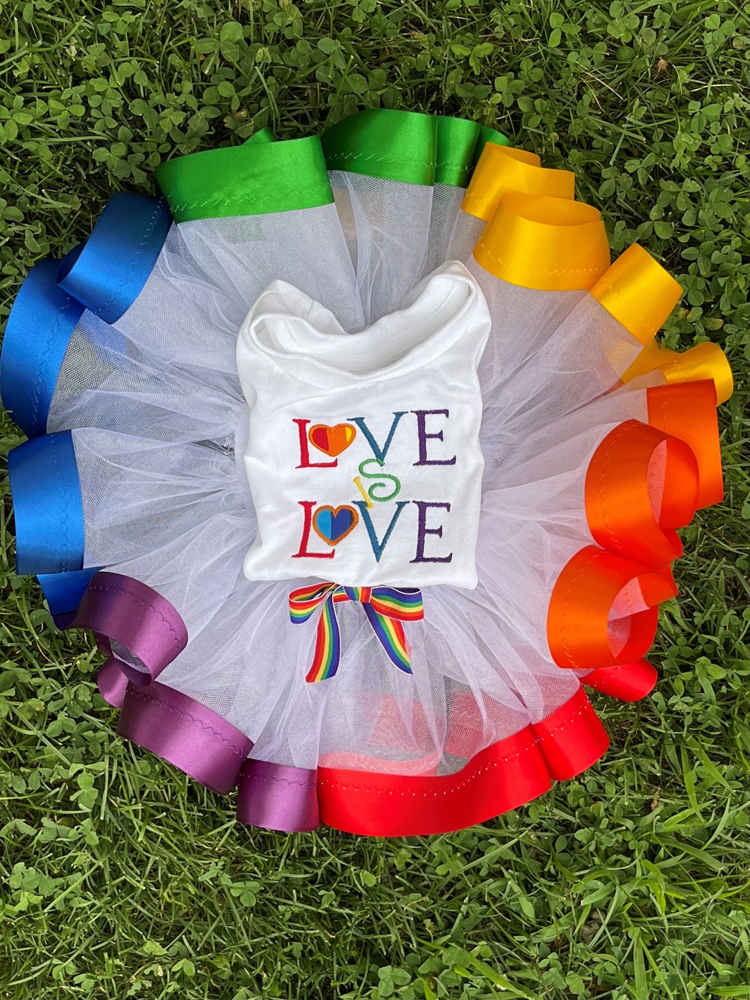 Rainbow Tutu Outfit, Baby Pride Clothes, Tutu Skirt, Love is Love, Baby ...