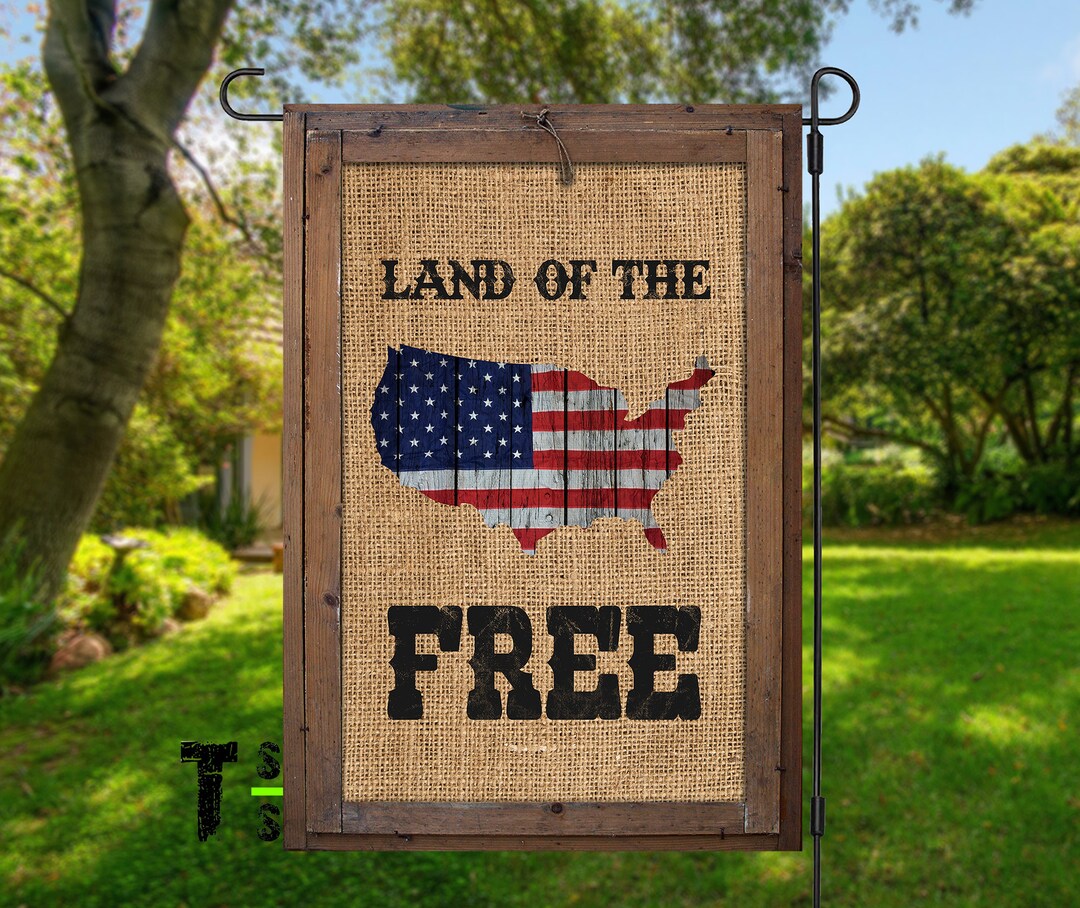 Land of the Free Flag - Etsy