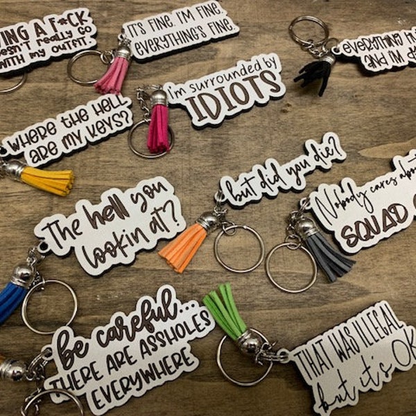 Funny Keychains - Etsy