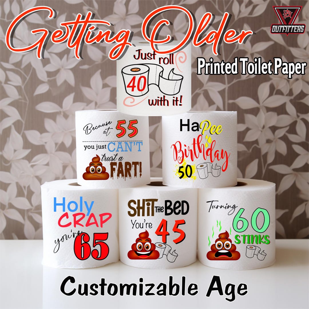 Birthday Toilet Paper, Gag Gift, Birthday Gift, Birthday, Birthday ...