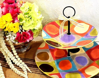 Funky Cake Stand - Etsy