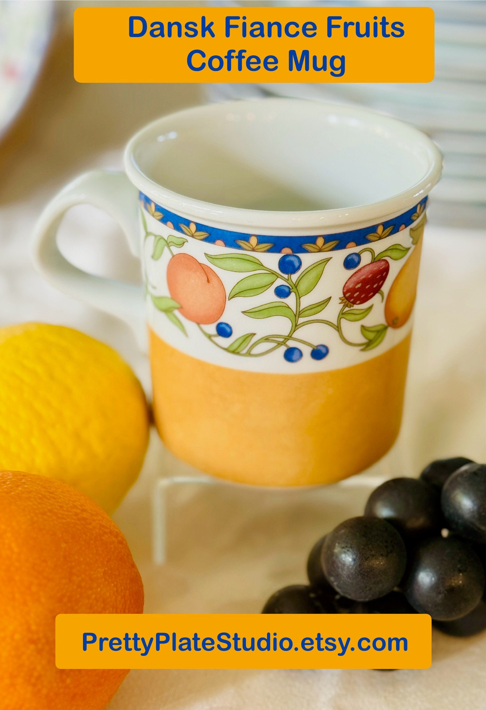 DANSK FIANCE FRUITS Tableware, Dinner/salad Plates, Rim Soup Bowls ...