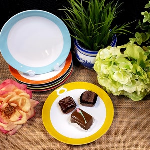 Crate & Barrel Color Banded Appetizer Tidbit or Dessert - Etsy