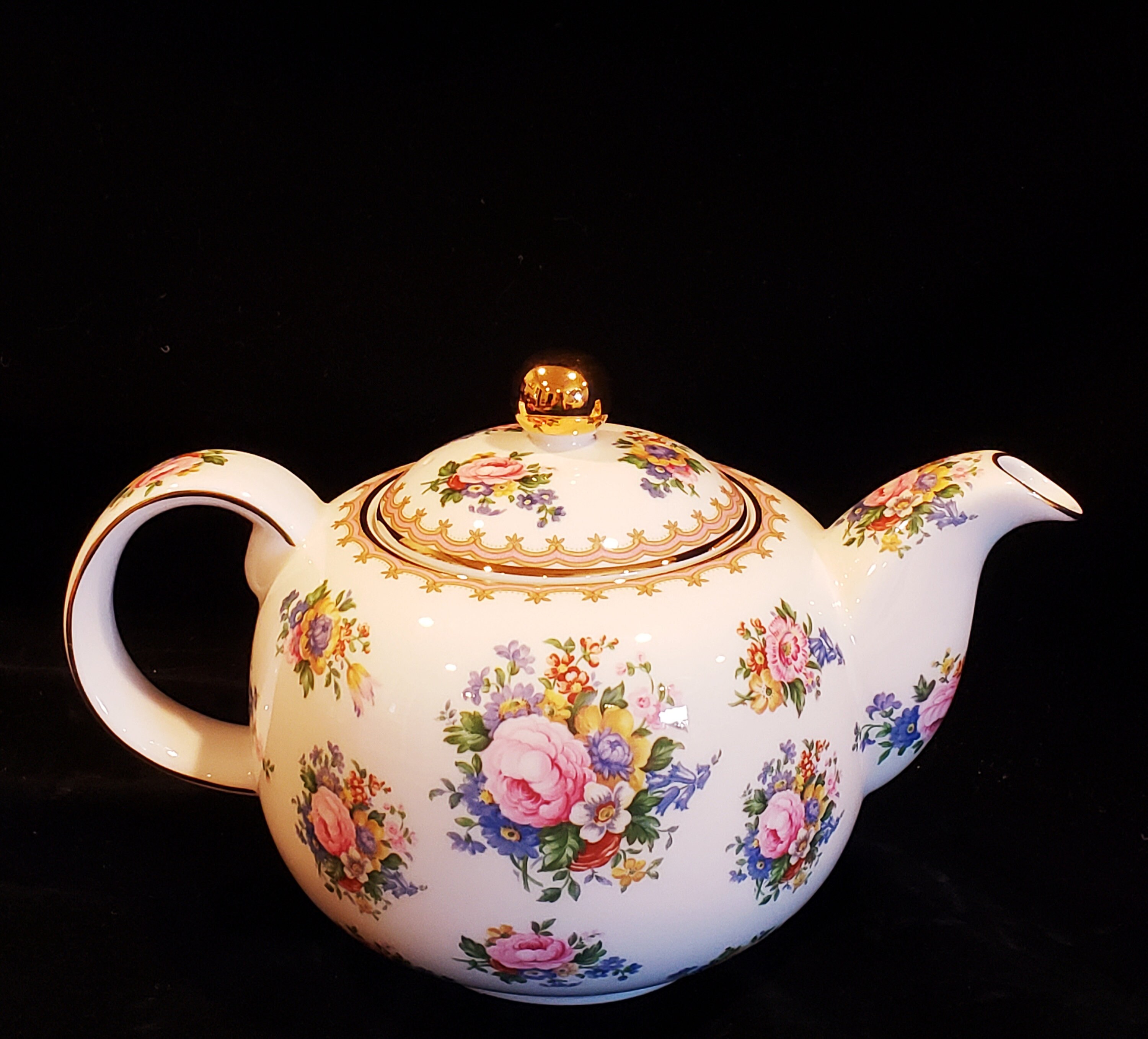 LADY CARLYLE Large Ivory Floral Garden TEAPOT Royal Doulton - Etsy