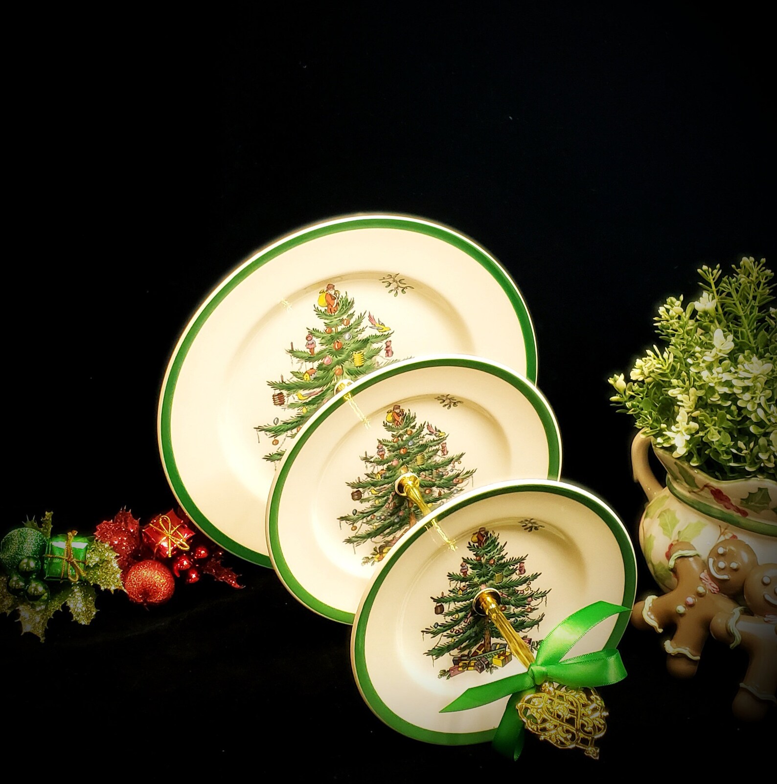 Spode Christmas Tree 3-tier Server: Holiday Appetizer Dessert Stand - Etsy
