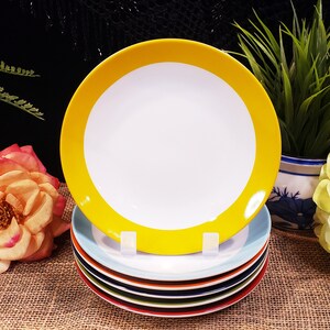 Crate & Barrel Color Banded Appetizer Tidbit or Dessert - Etsy