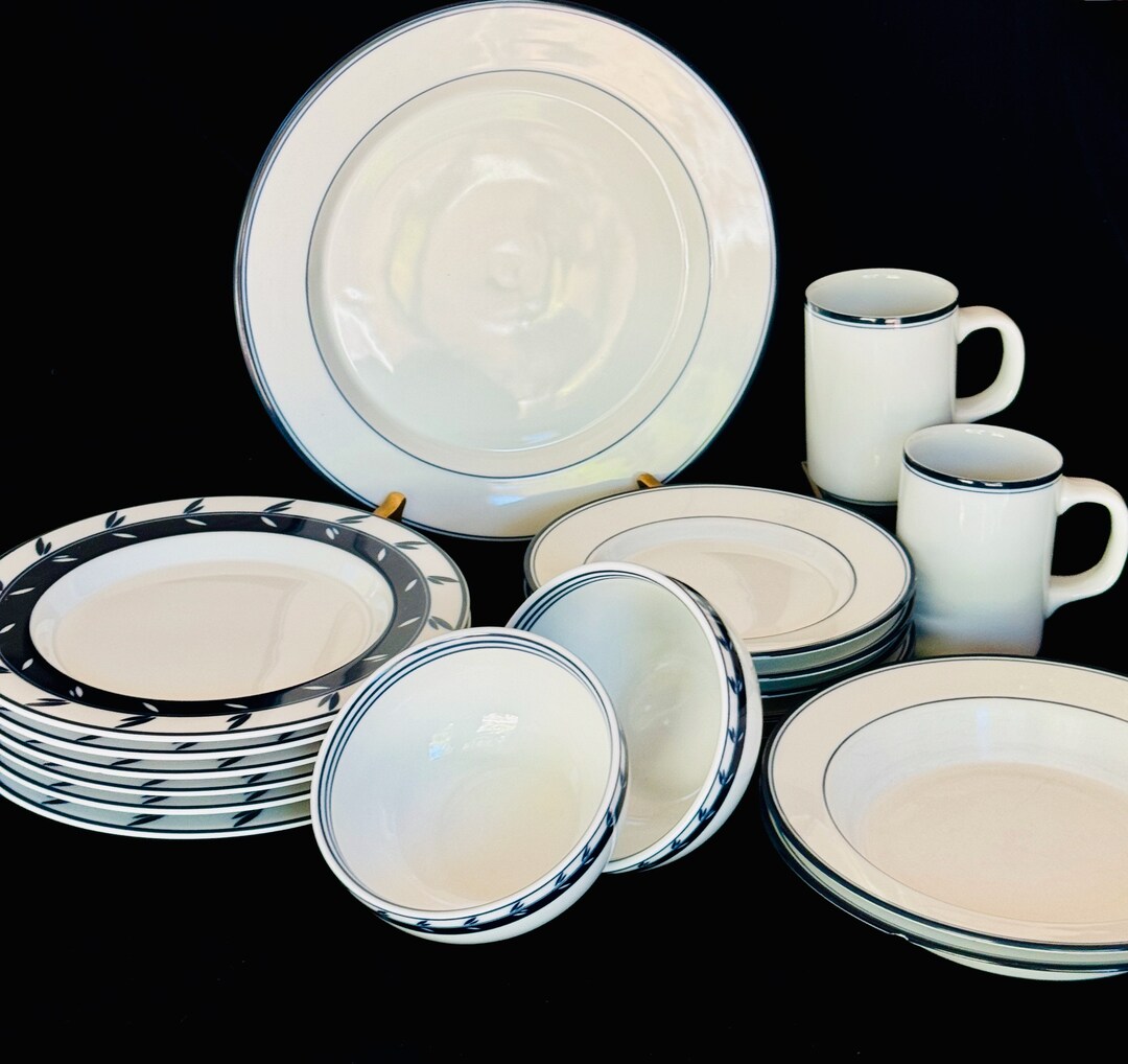 DANSK CONCERTO Allegro Blue Tableware: Danish Modern Crisp Nautical ...