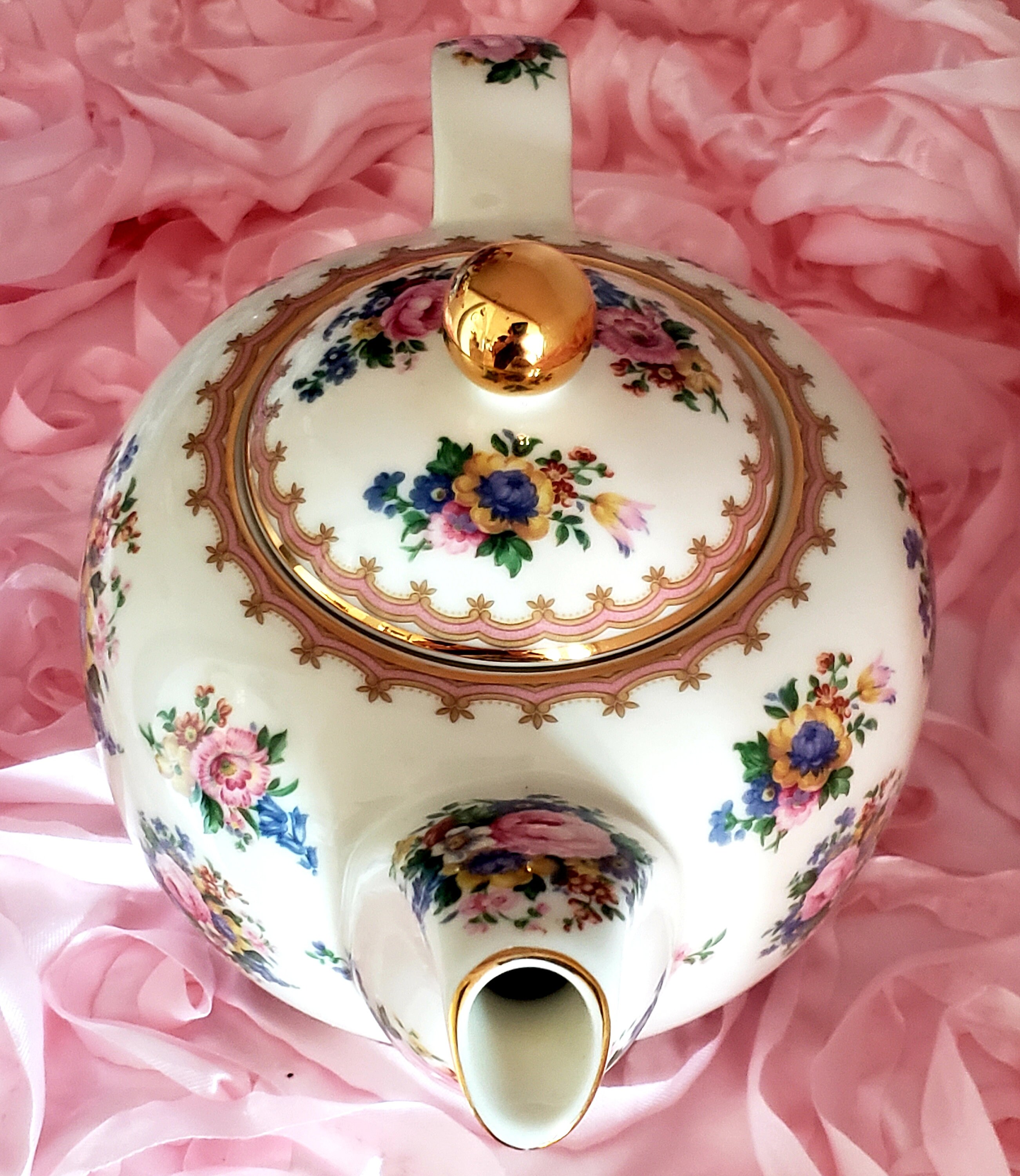 LADY CARLYLE Large Ivory Floral Garden TEAPOT Royal Doulton - Etsy