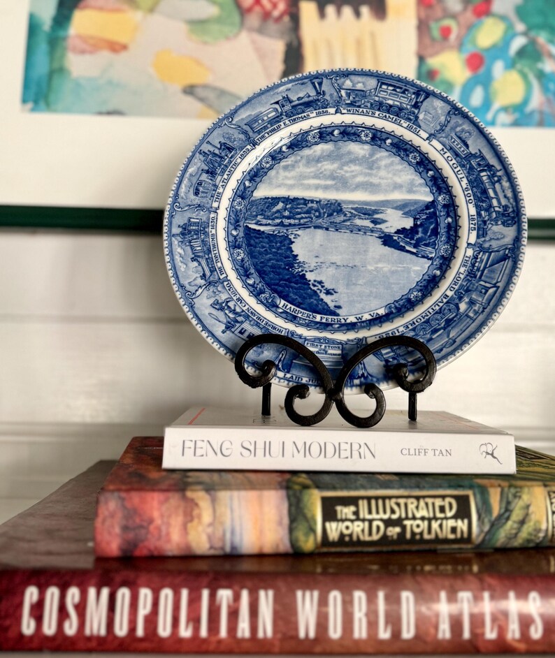 LAMBERTONS harpers Ferry Train Centenary Plate 1827-1927: BALTIMORE ...