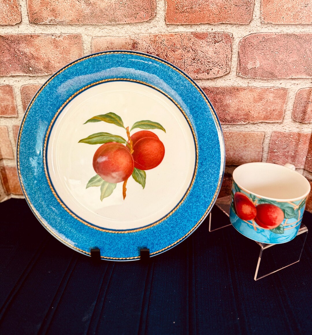 VICTORIA & BEALE, BLUE Harvest Dinner Plate, Flat Cup, Traditional ...