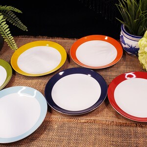 Crate & Barrel Color Banded Appetizer Tidbit or Dessert - Etsy