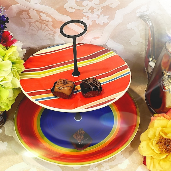 Fiesta Cake Plate - Etsy