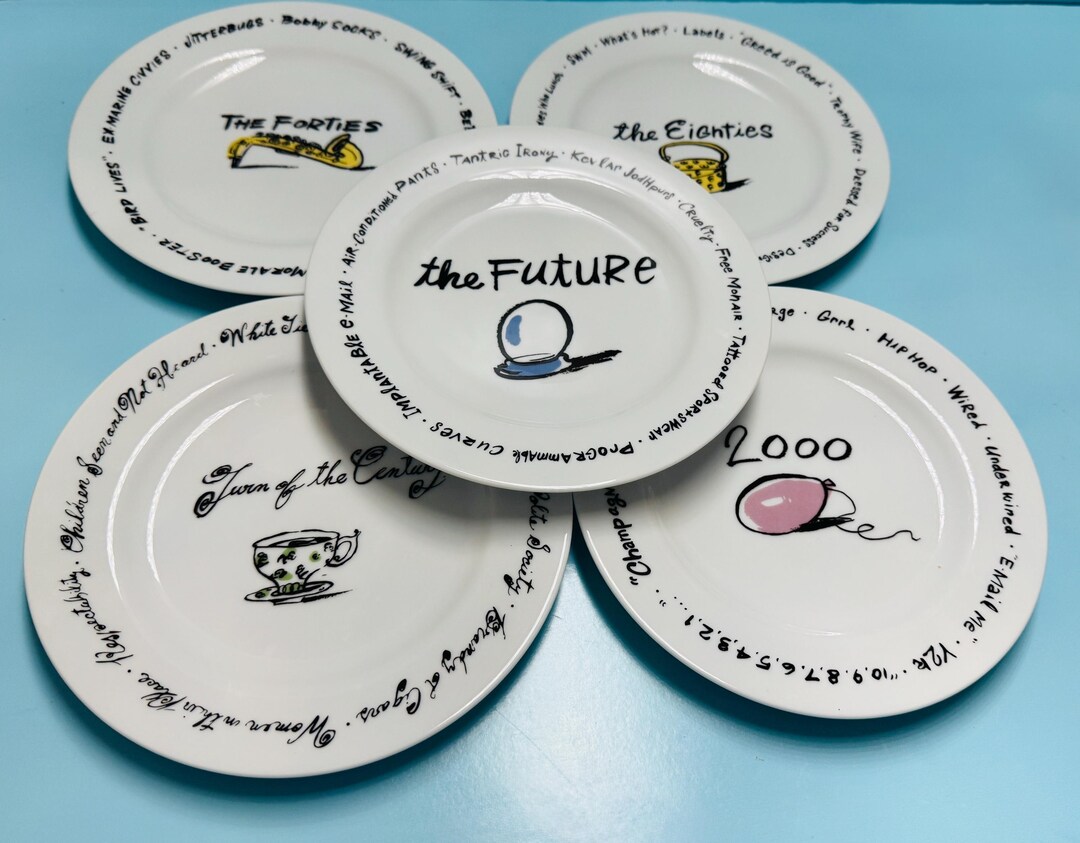 POTTERY BARN DECADES Millennium Series Salad/dessert/appetizer Plates ...