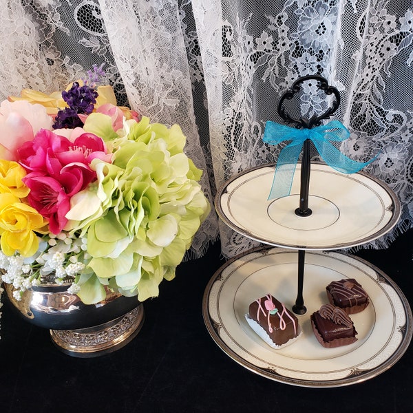 Mikasa 2 Tiered Serving Tray - Etsy