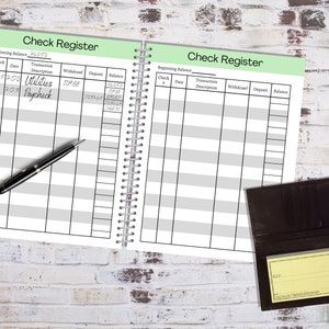 Check Register, Checkbook Register, Large Print Check Register ...