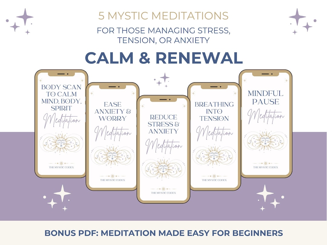 Guided Meditations Bundle – Stress Relief, Relaxation (digital Download ...