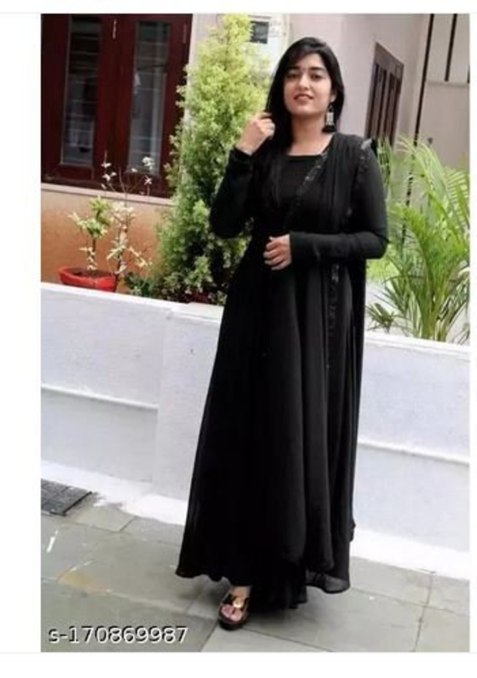 Beautiful Georgette Gown Indian Gown Ready to Wear Suit - Etsy