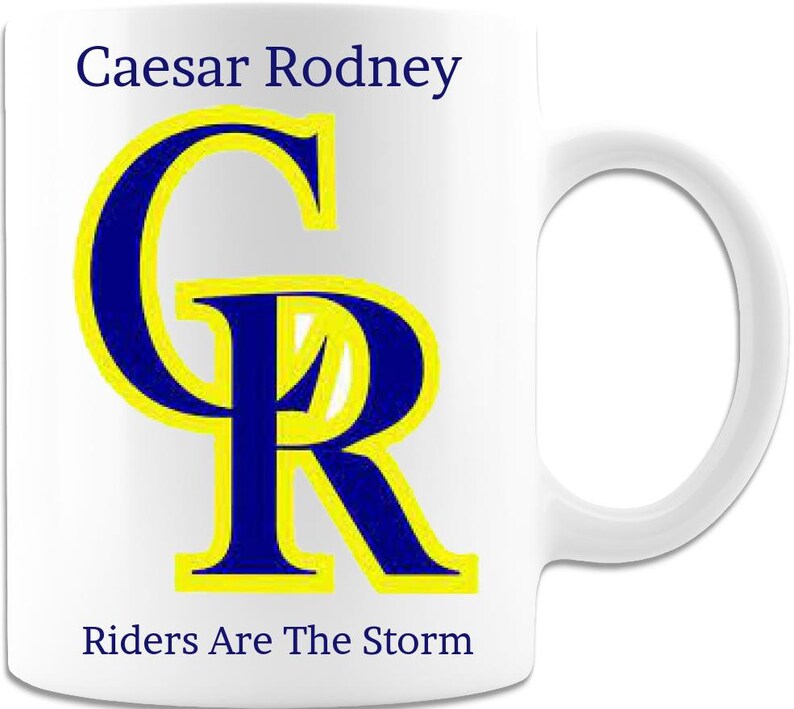 Caesar Rodney Riders Logo High Quality Ceramic Coffee Mug - White Made ...