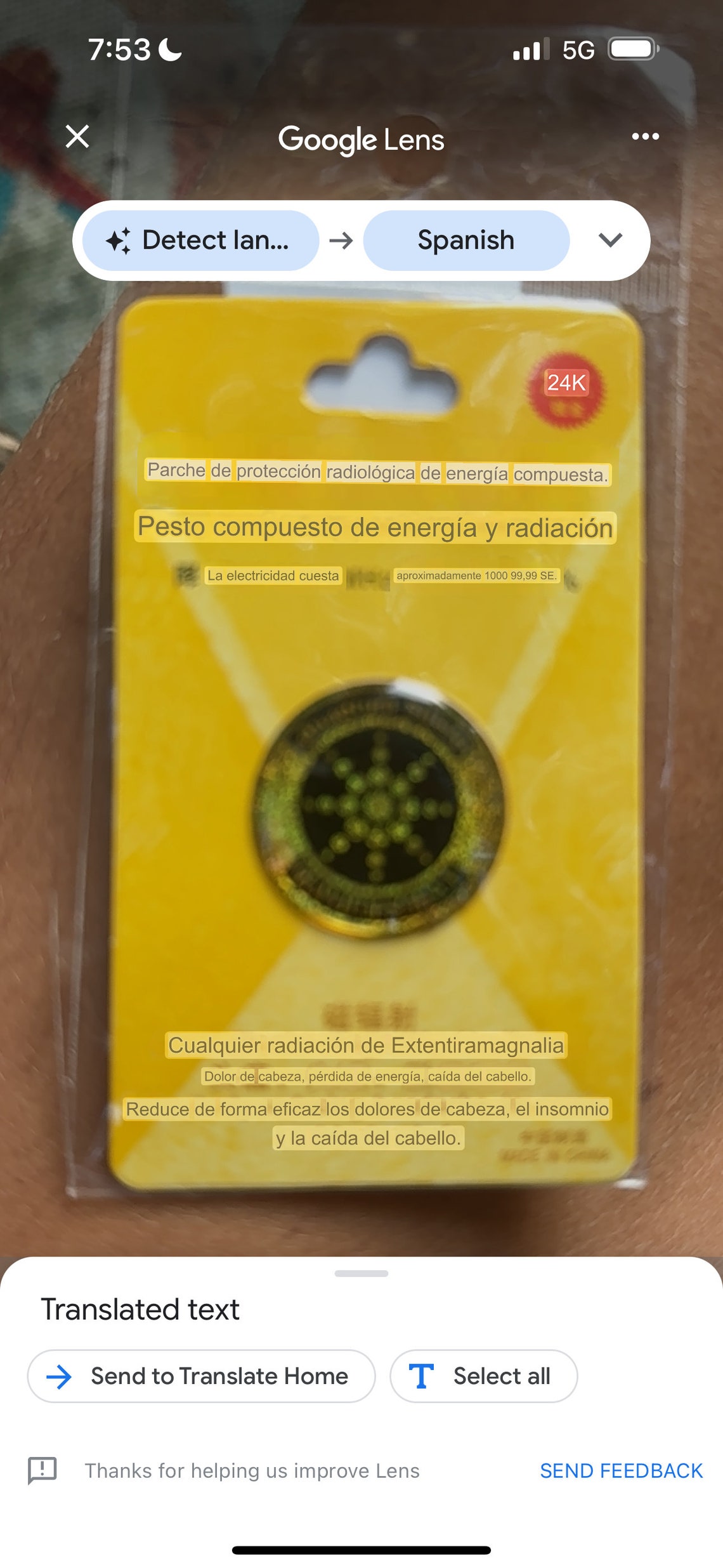 Parche De Protección Radiológica De Energía Compuesta. Compound Energy ...