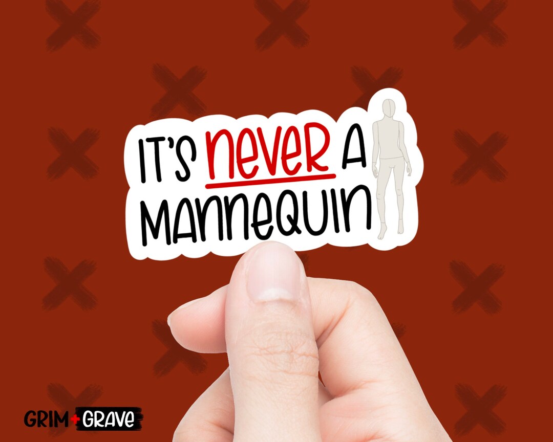 Never a Mannequin Sticker True Crime - Etsy