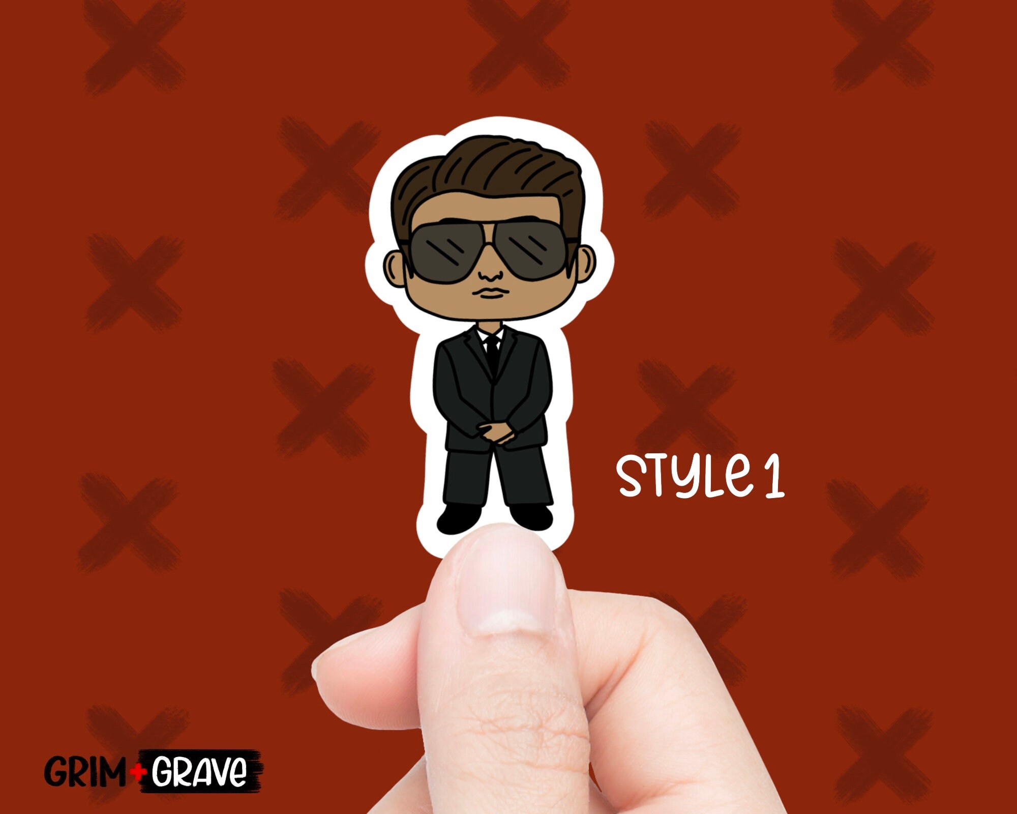 Men in Black Sticker Characters & Cryptids - Etsy