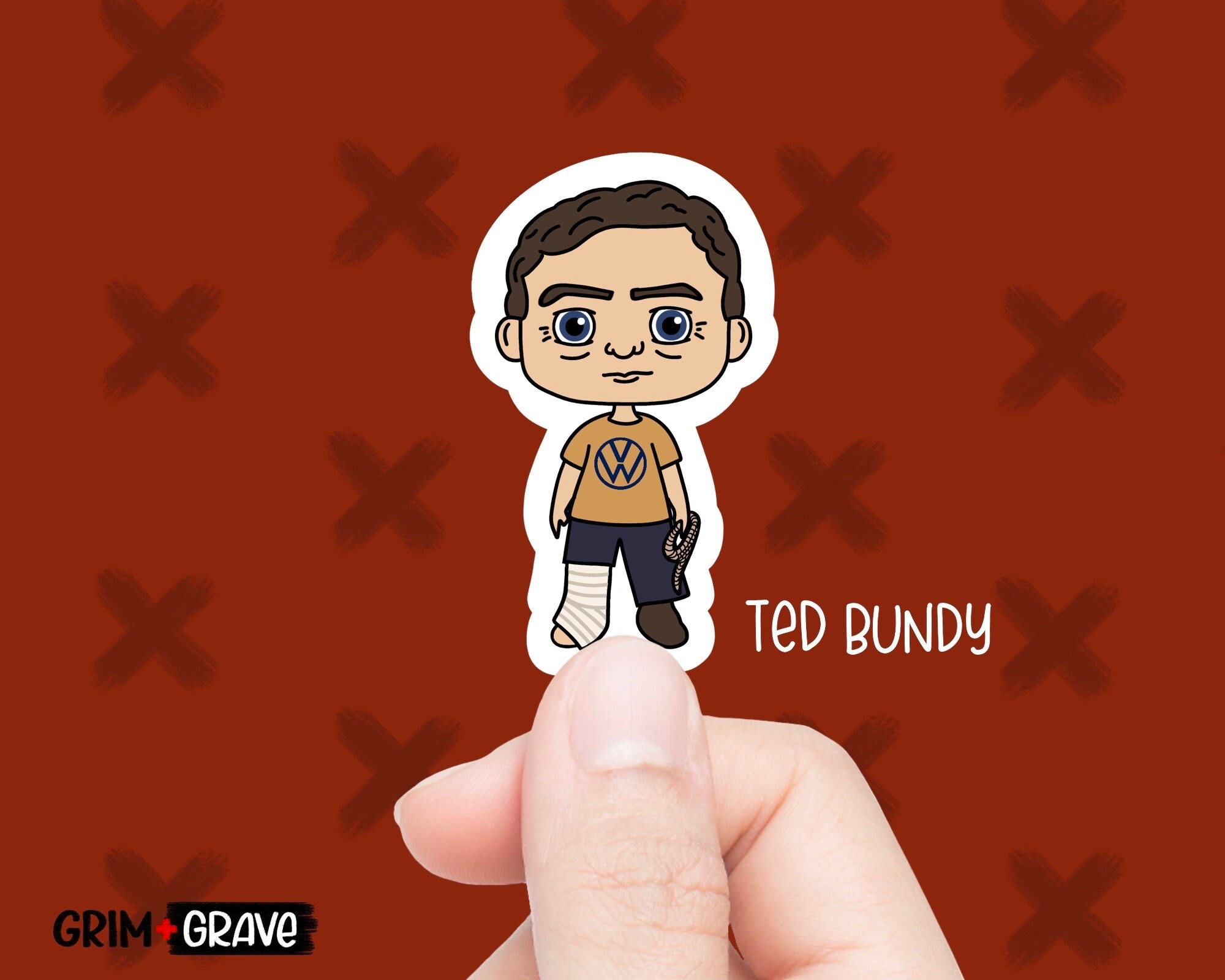 Ted Bundy Sticker Serial Killer - Etsy