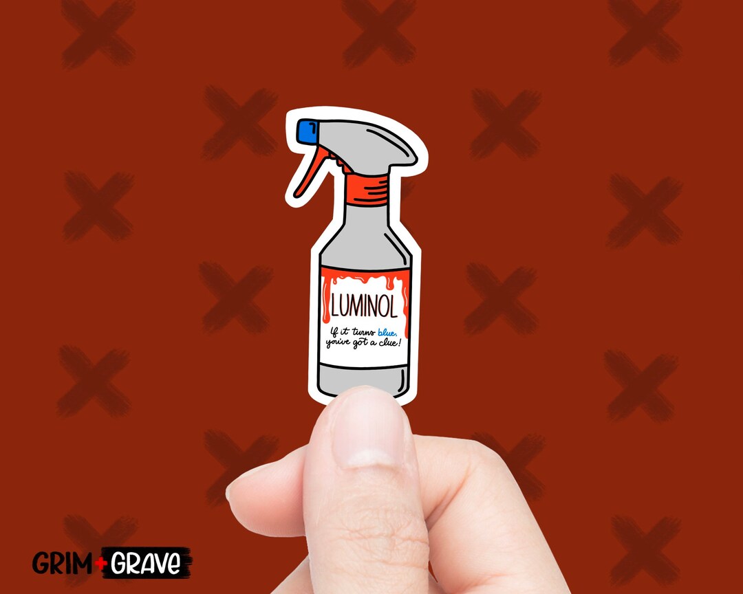 Luminol Sticker True Crime Forensics - Etsy