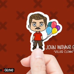 John Wayne Gacy Sticker Killer Clown - Etsy Australia