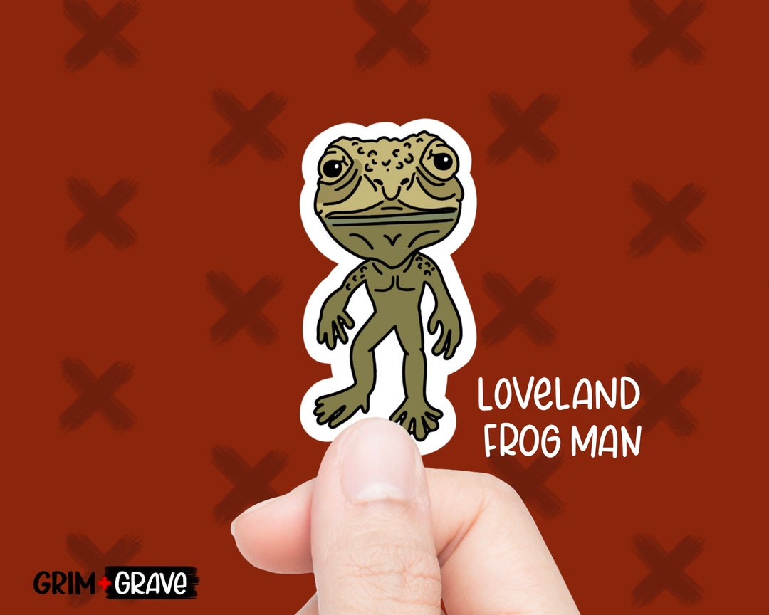 Loveland Frogman Sticker Characters & Cryptids - Etsy