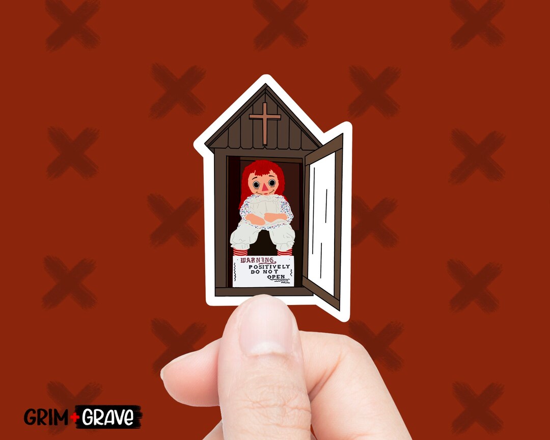 Annabelle the Doll Sticker Paranormal Creepy - Etsy