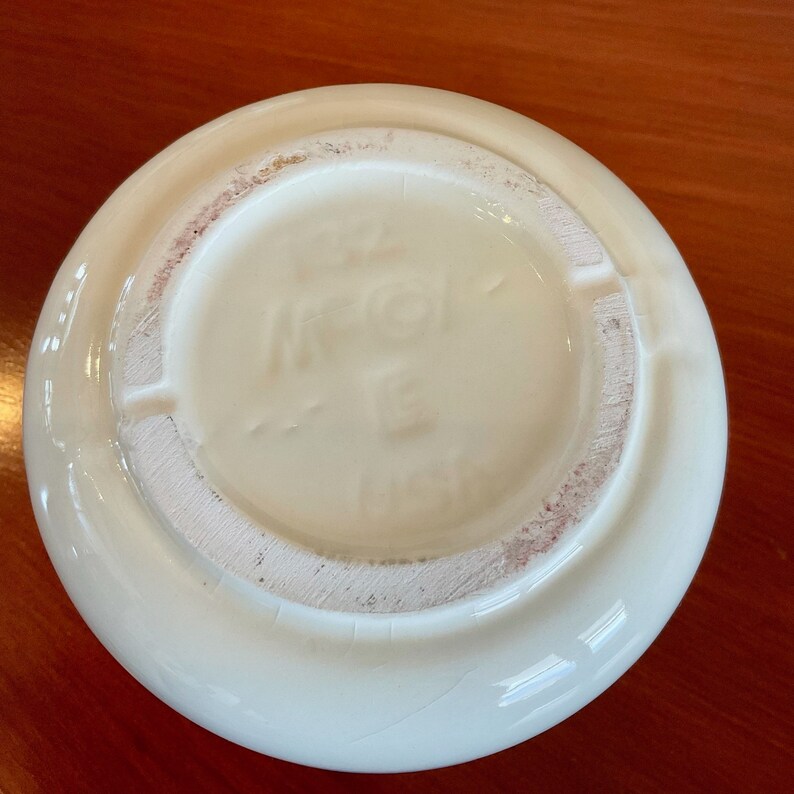 Mccoy stonecraft Pink and Blue Pitcher 132/ Vintage Mccoy Pink Stripe ...