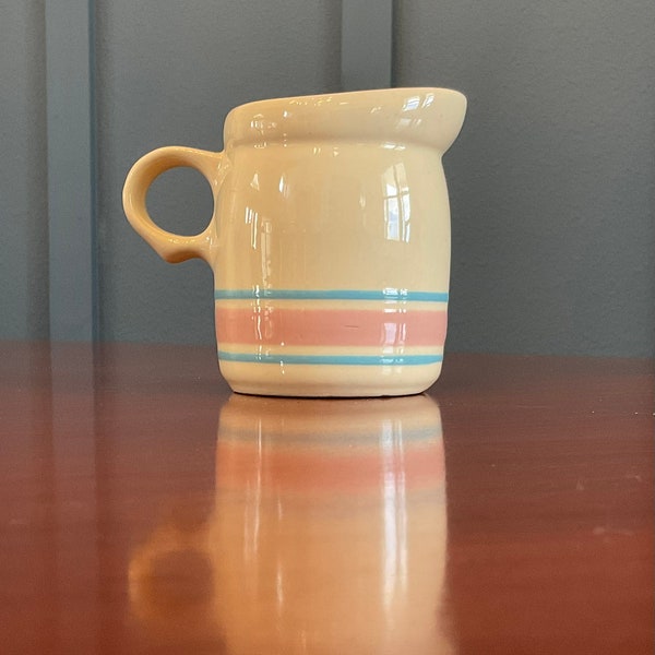 Mccoy Pink Blue Striped Pottery - Etsy