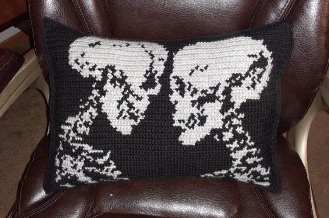 Til Death Crochet Pillow Graph - Etsy