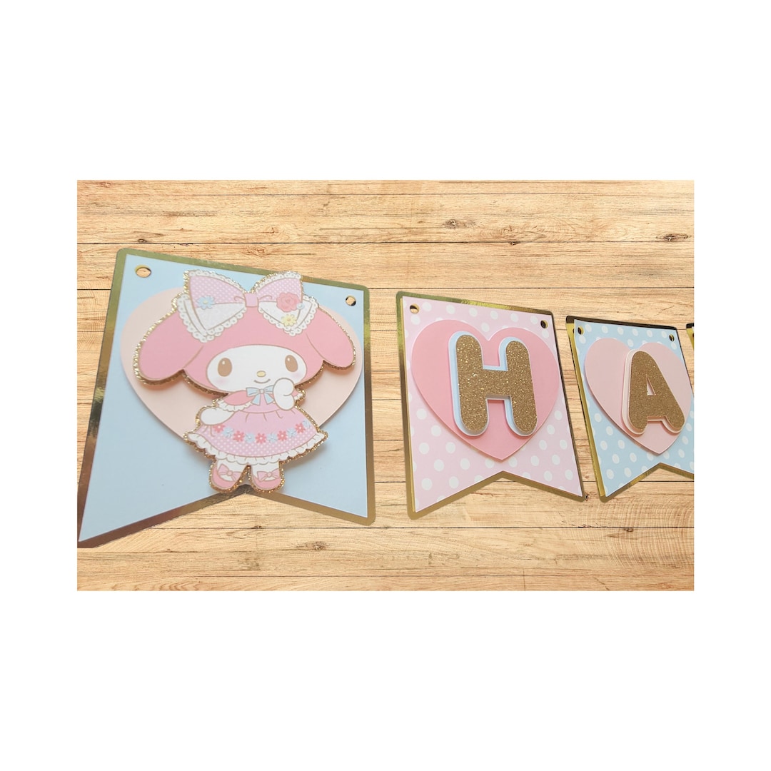 My Melody Birthday Banner - Personalized - Etsy