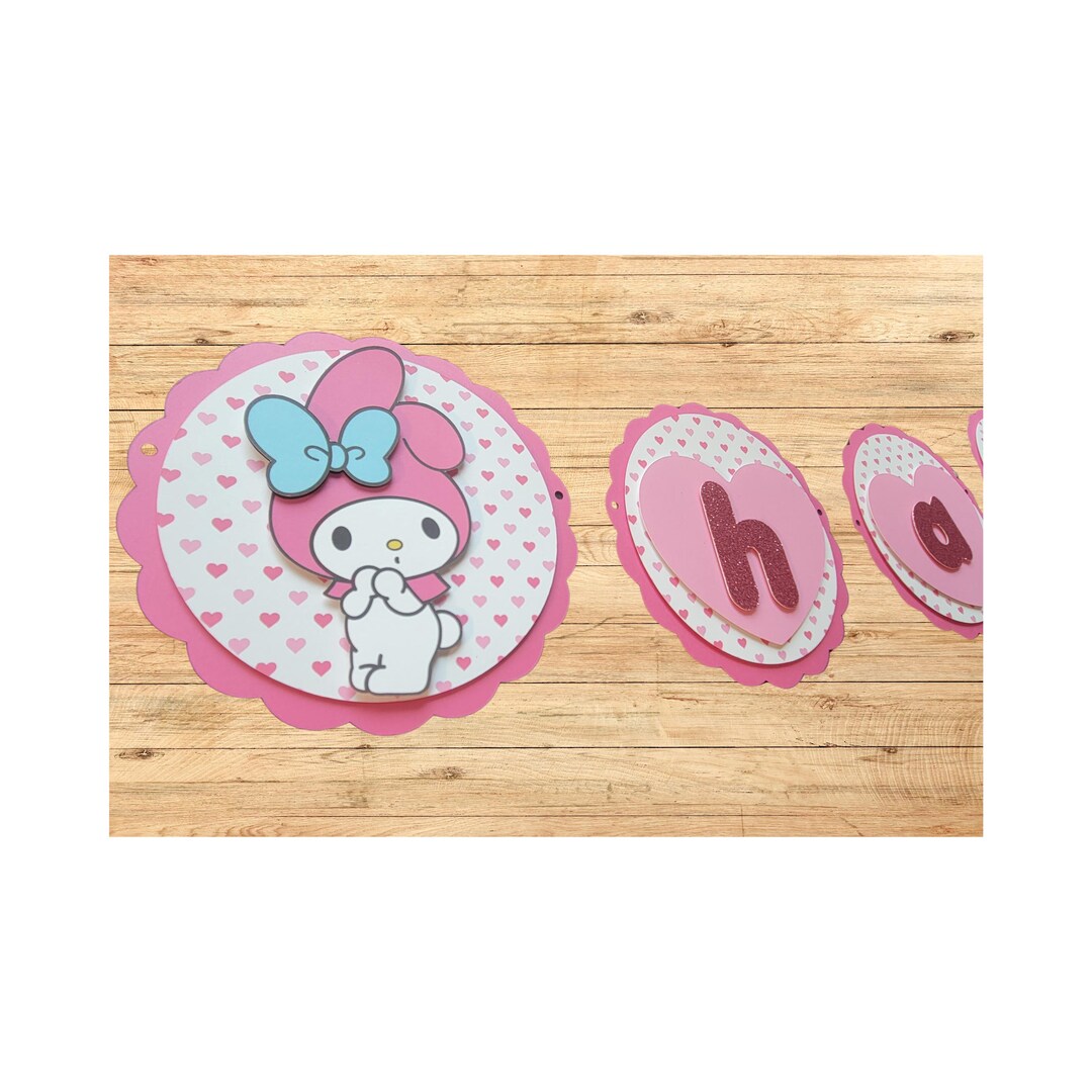 My Melody Birthday Banner - Personalized - Etsy