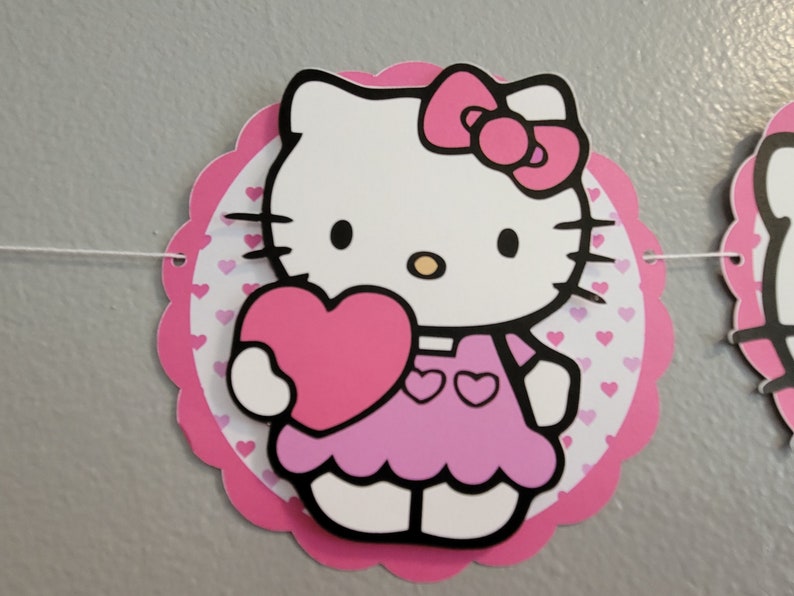 Hello Kitty Birthday Banner - Etsy
