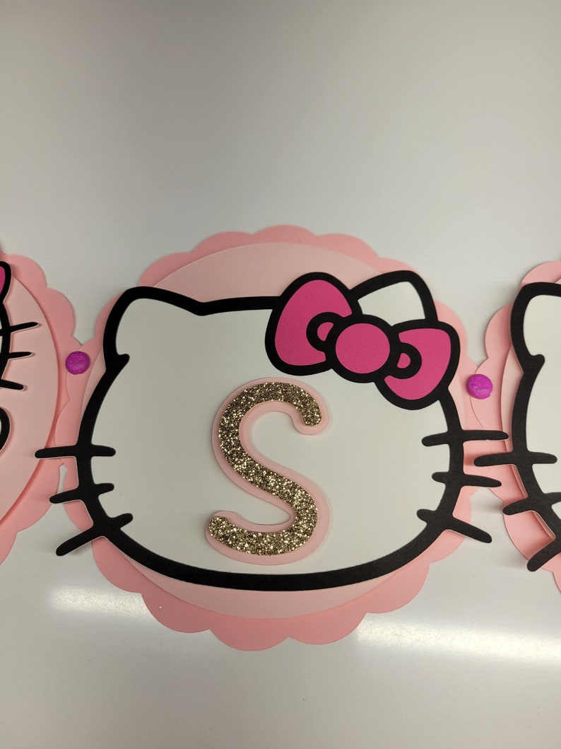 Hello Kitty Birthday Banner - Etsy