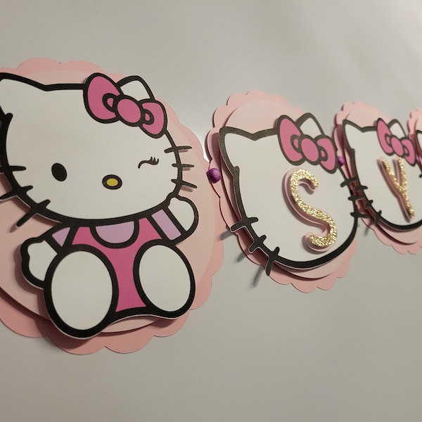 Hello Kittys Banner - Etsy