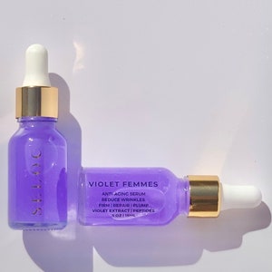 Herbal Violet Botanical Peptide Blend Serum Nourishing Plant Extracts ...