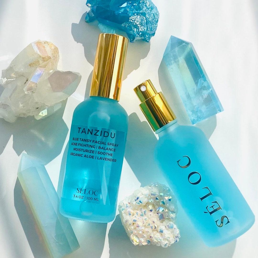 Blue Tansy Facial Spray Skincare Organic Aloe Soothing Pimple Fighting ...