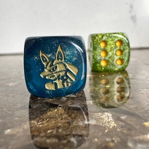 Pokemon Lucario Riolu Dice Inspired D6 RPG Dnd Gaming Polyhedral Custom ...