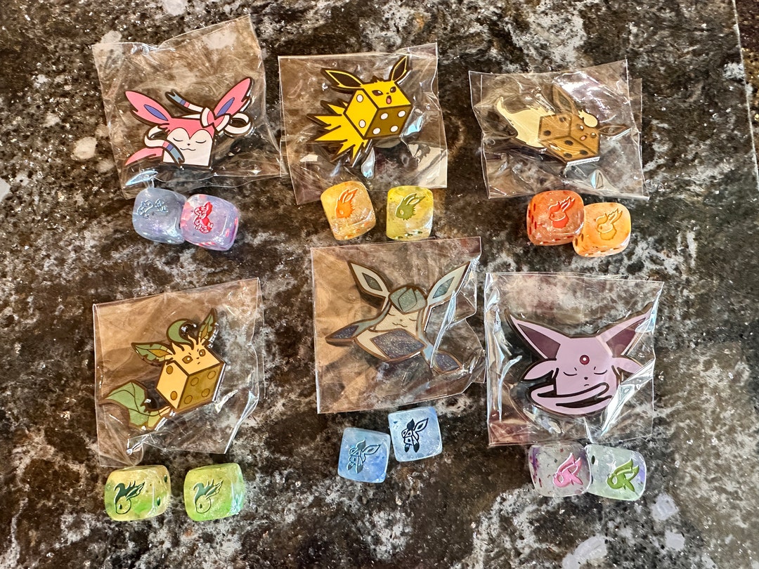 Pokemon Dice ENAMEL PIN Inspired D6 Pick & Choose RPG Dnd Gaming ...