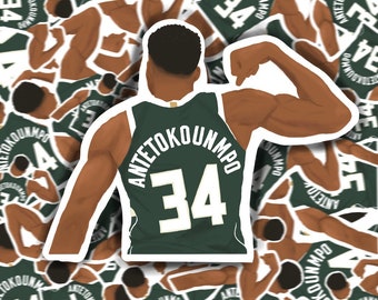 GIANNIS Antetokounmpo NBA MVP Sticker Weatherproof Vinyl Hydroflask ...
