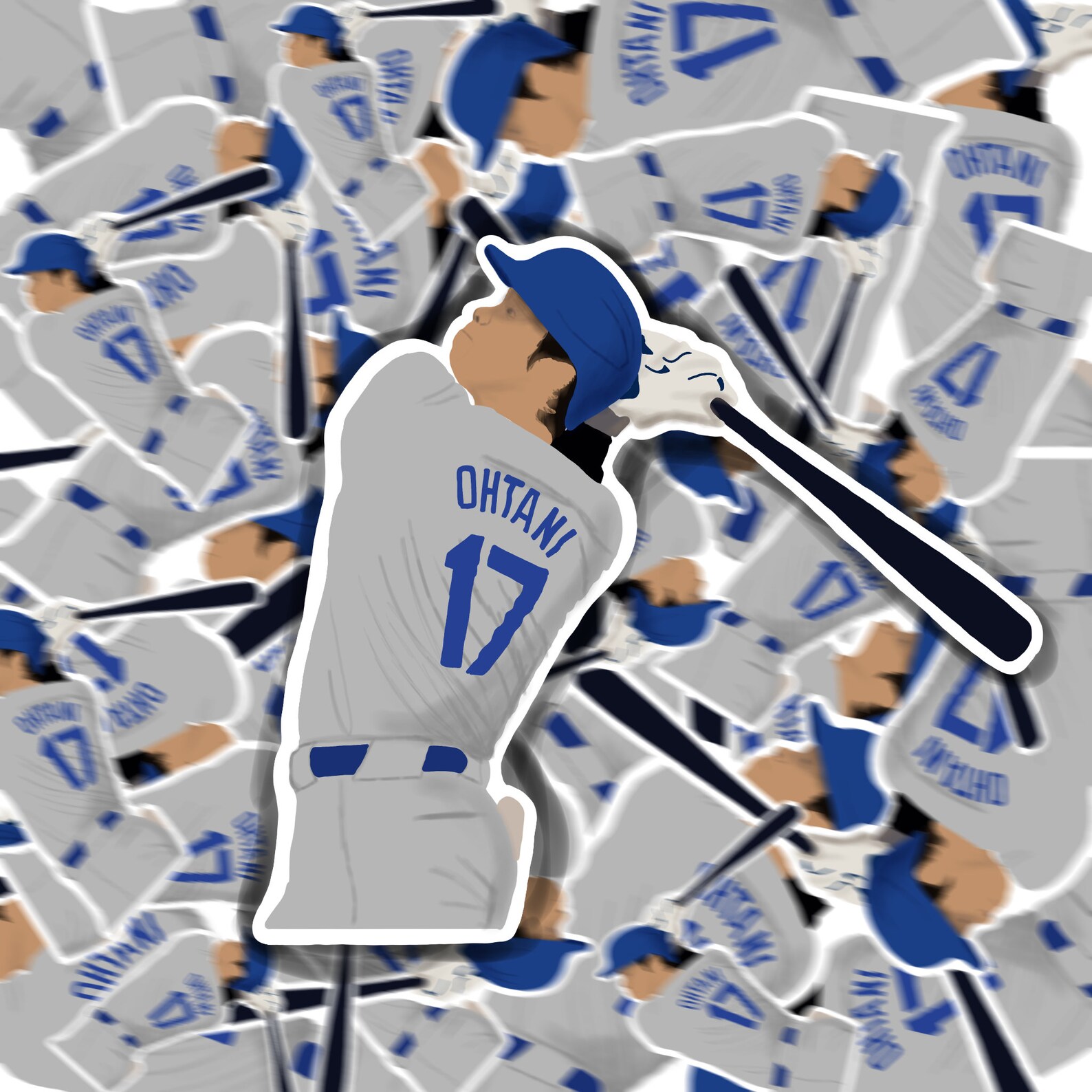 Shohei Ohtani Los Angeles MLB Vinyl Sticker - Etsy
