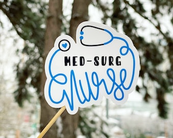 Med Surg Nurse Decal - Etsy
