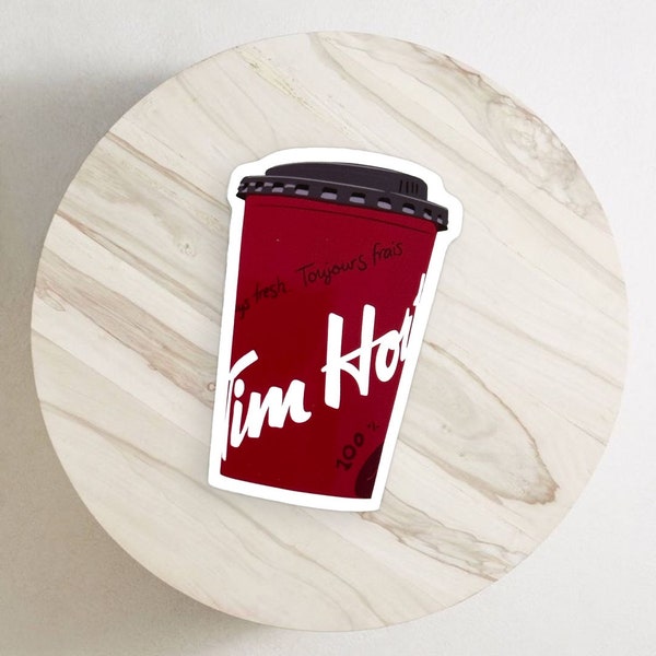 Tim Hortons Iced Capp Sticker Glossy Vinyl Waterproof Iced - Etsy Canada