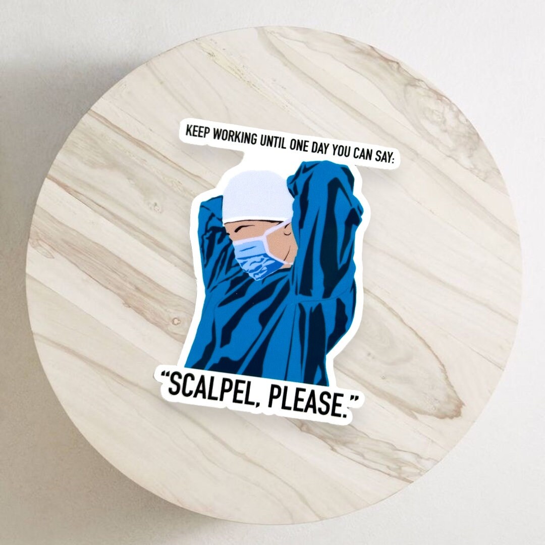 Surgeon Scalpel Sticker Surgeon Stickers Doctor Stickers - Etsy