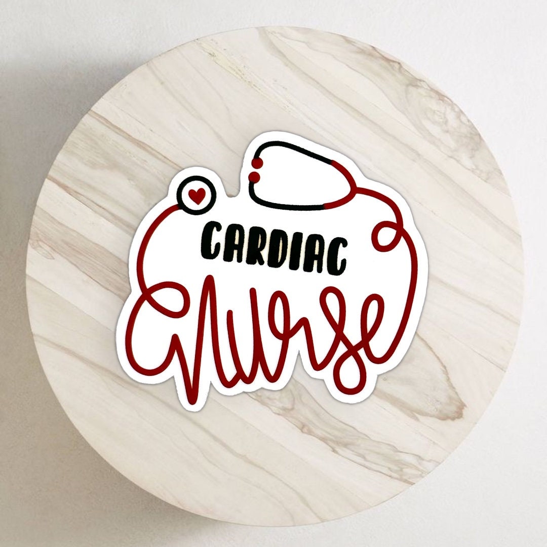 Cardiac Nurse Sticker Nursing Sticker Nurse Gifts Nurse - Etsy