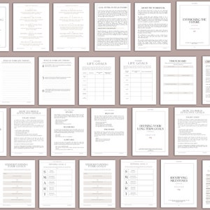 The Ultimate Goal Planning Workbook Journal Entries Goal Setting ...