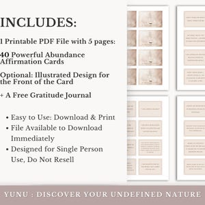 Printable Abundance Affirmation Cards: Money Mantras (digital Download ...